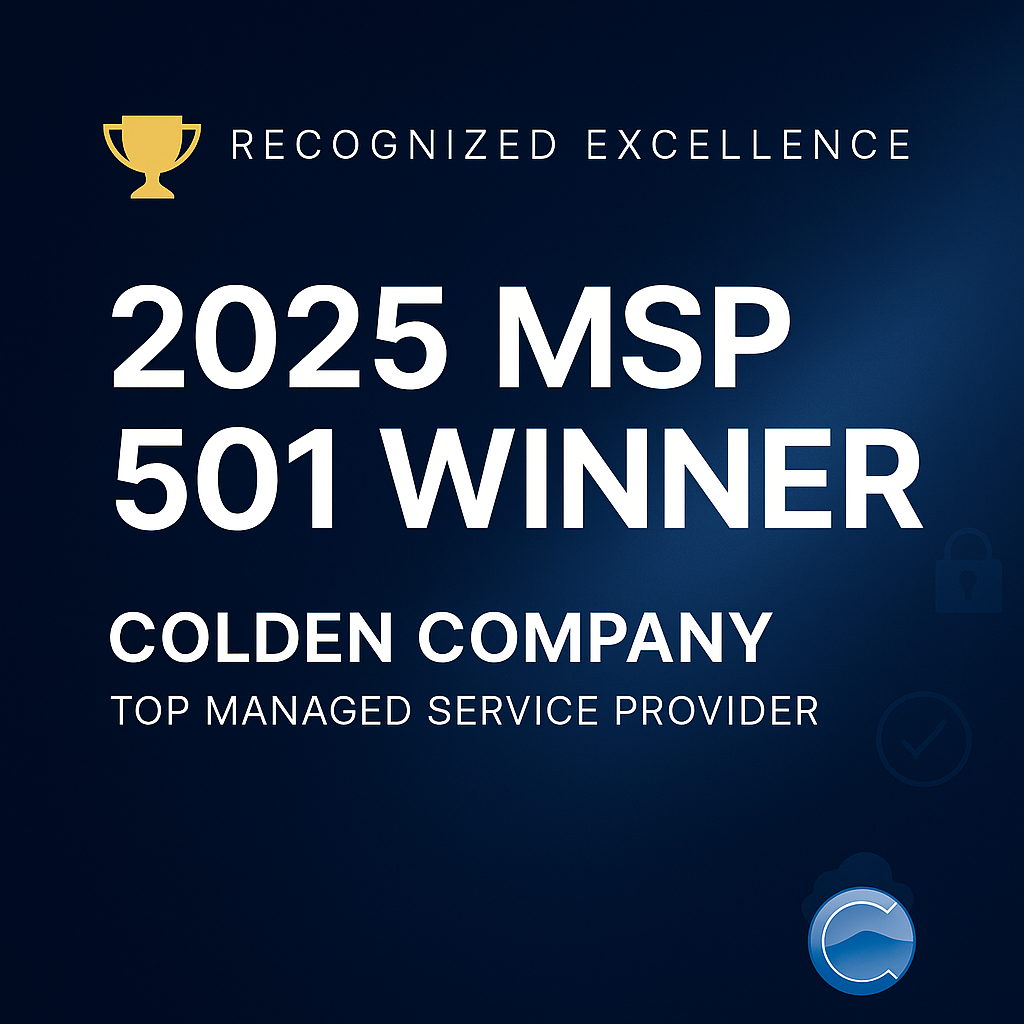 Colden Company Named as 2025 MSP 501 Winner - Colden Company Inc.